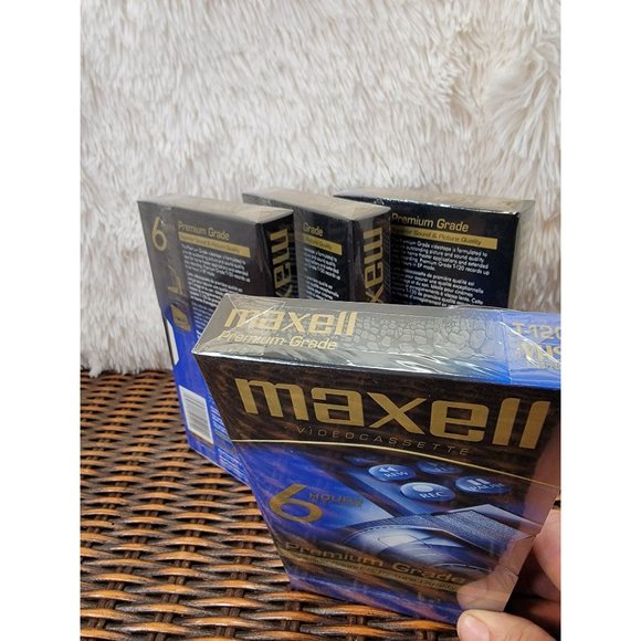 Maxel | Media | Maxell 6 Hour T2 Premium Grade Recordable Vhs Tapes New Lot Of 4 | Poshmark